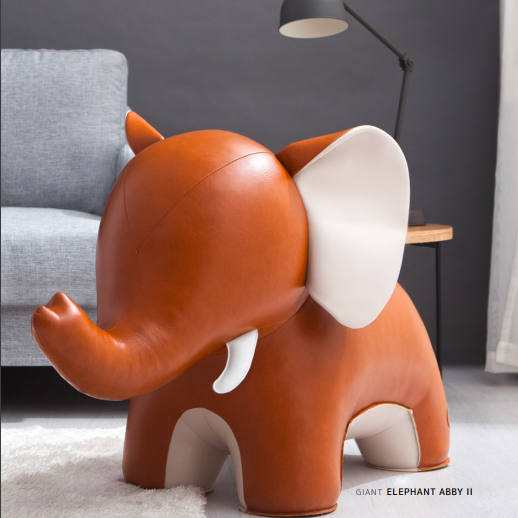 Zuny Elephant Abby II Stool Giant , Tan + Wheat – A Novel Store